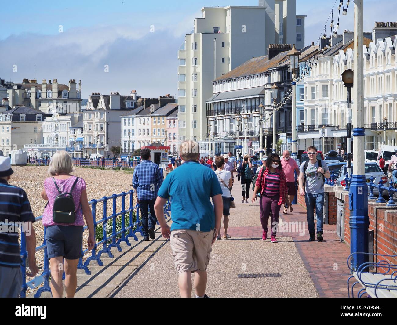 Eastbourne, East Sussex, UK. 6th June, 2021. UK Weather: a hot and ...