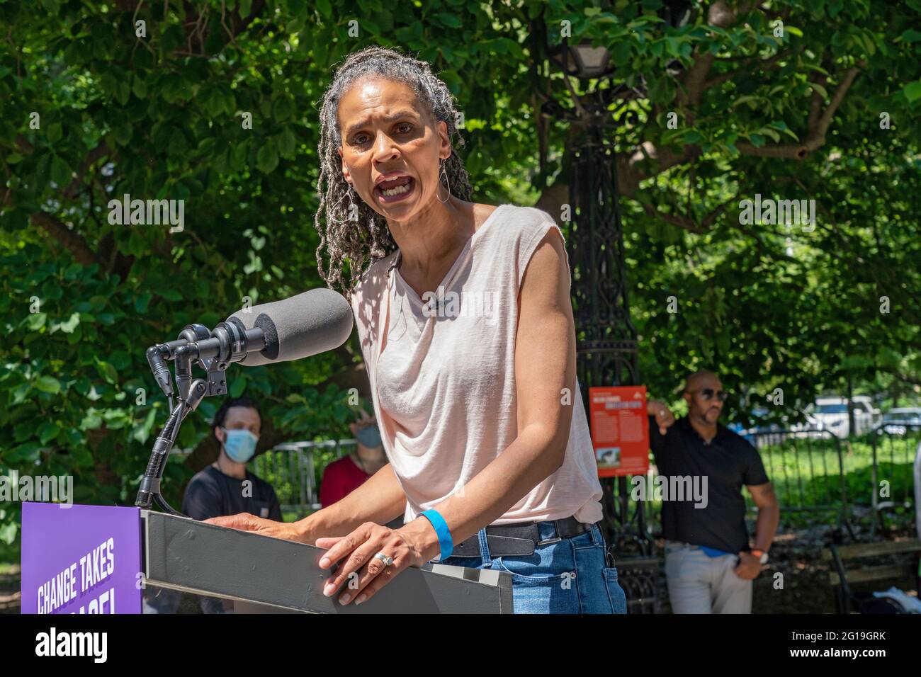 New york city mayoral candidate maya wiley hi-res stock photography and ...