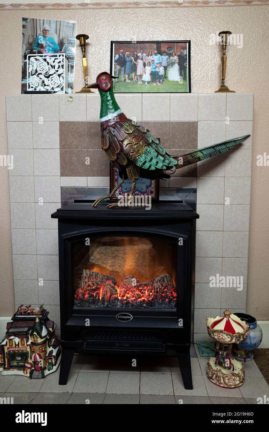 Electric fire family hi-res stock photography and images - Alamy