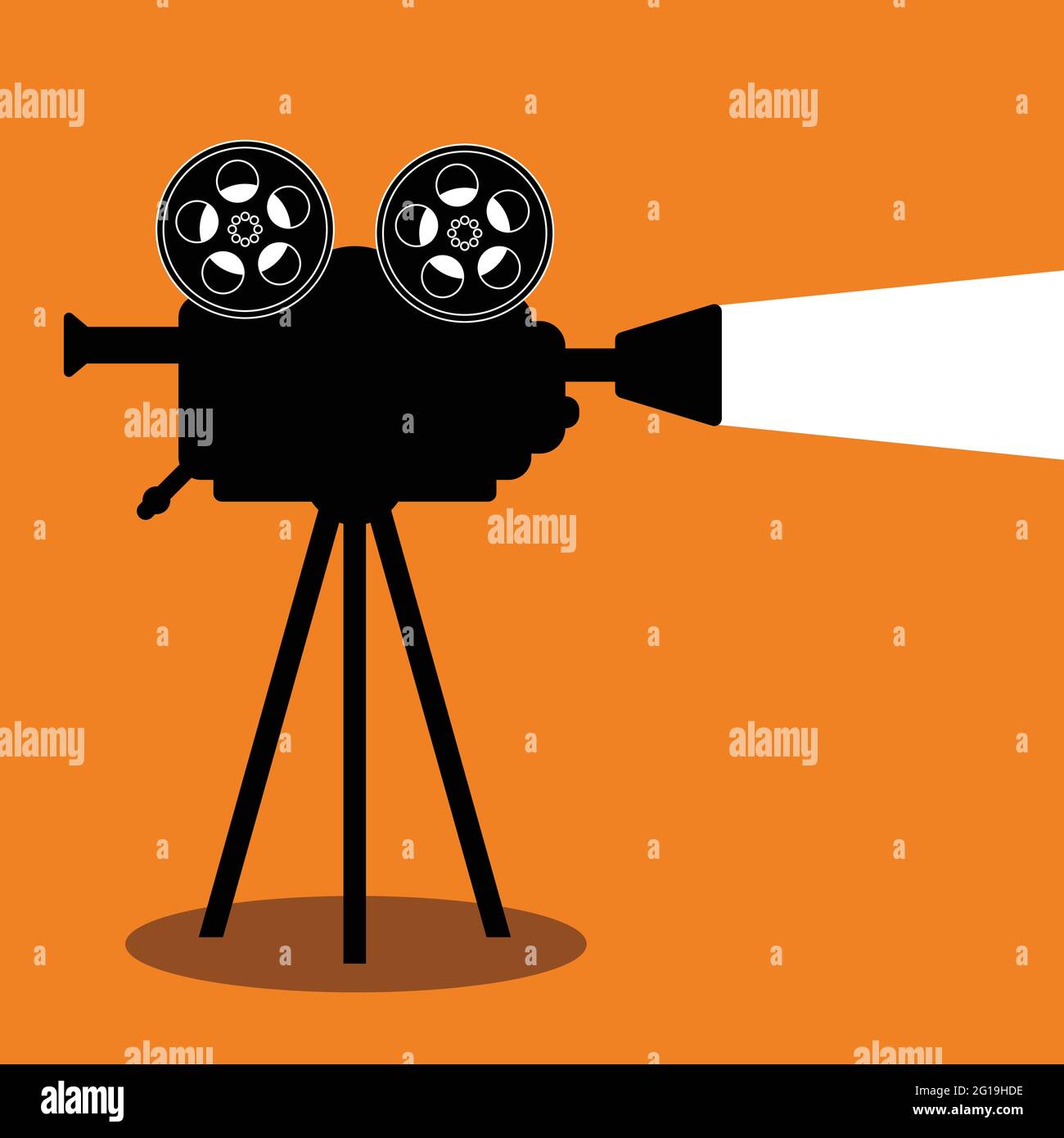 Cinema projector retro vector illustration icon Stock Vector Image ...
