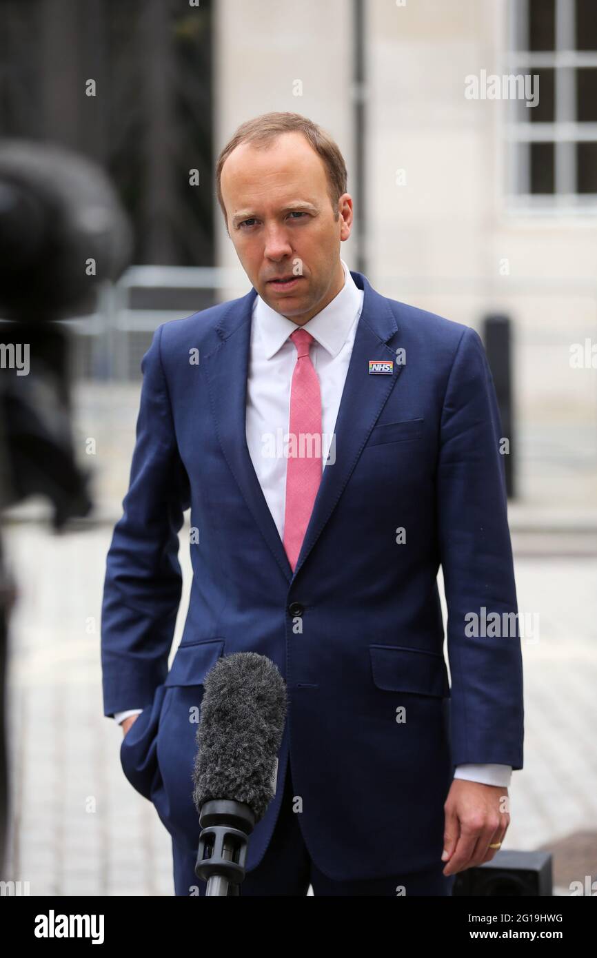 London, England, UK. 6th June, 2021. Secretary of State for Health and ...