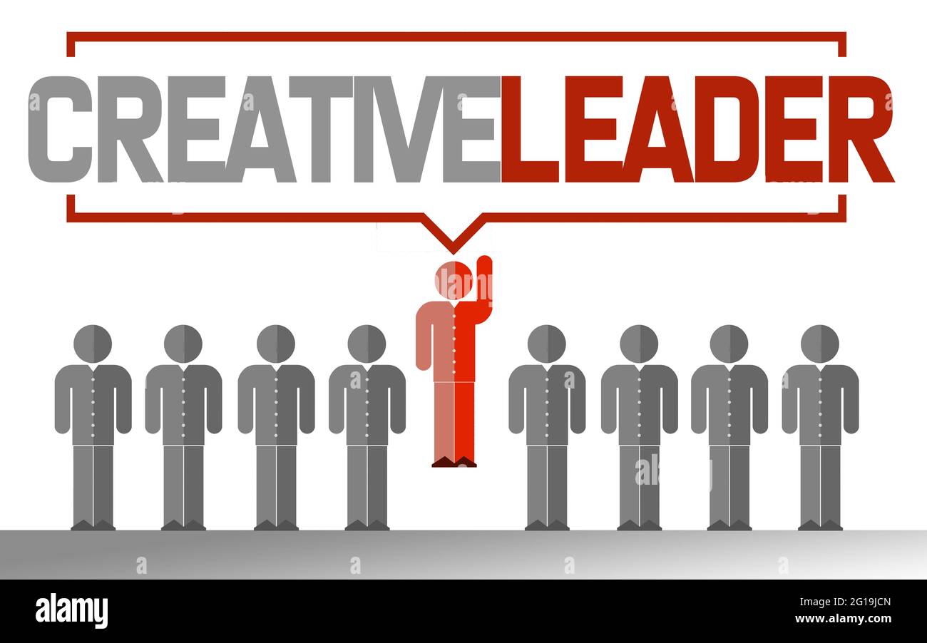Creative leader business unique concept, 3D rendering Stock Photo - Alamy