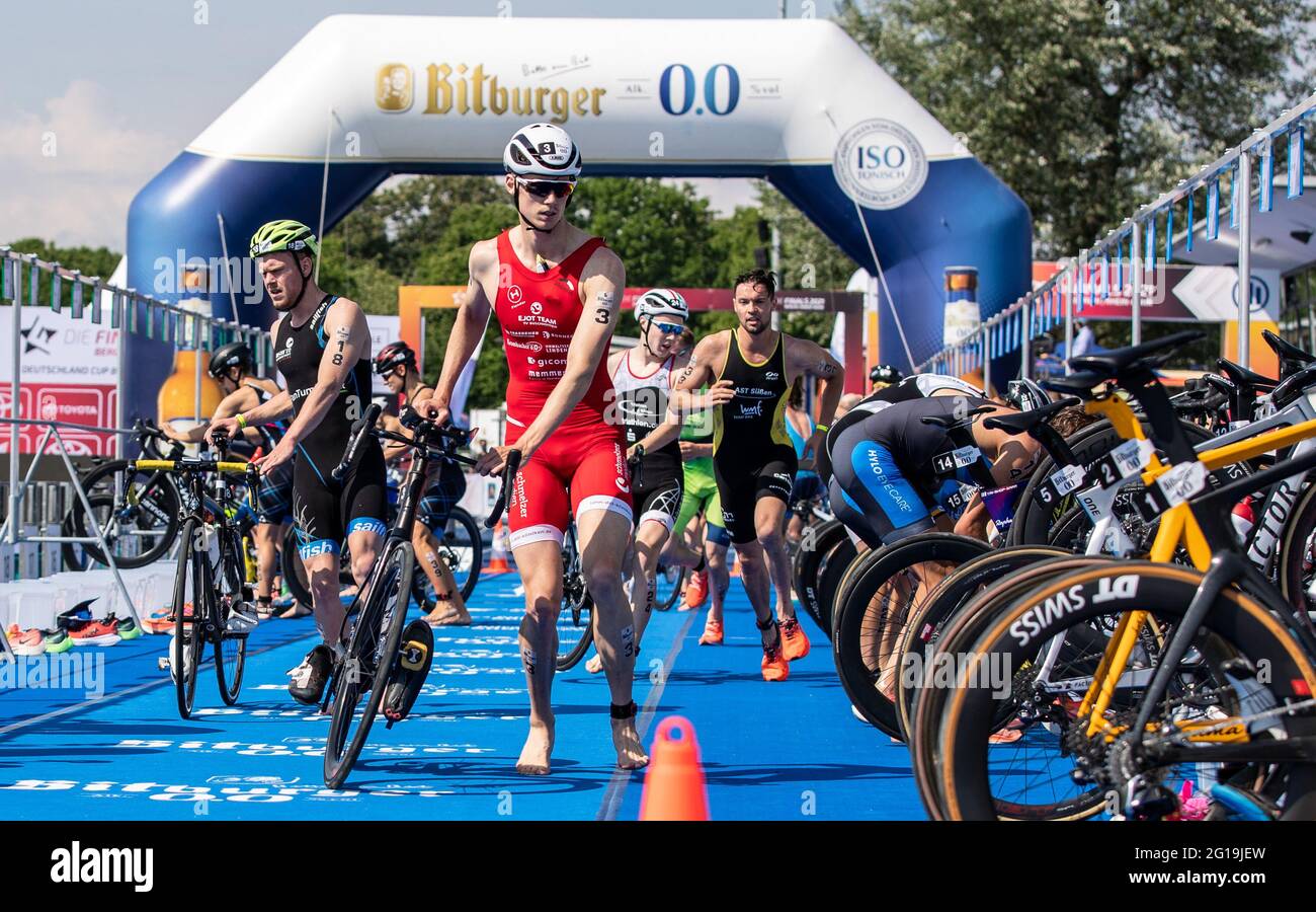 Berlin, Germany. 06th June, 2021. Triathlon: German Championship Sprint ...