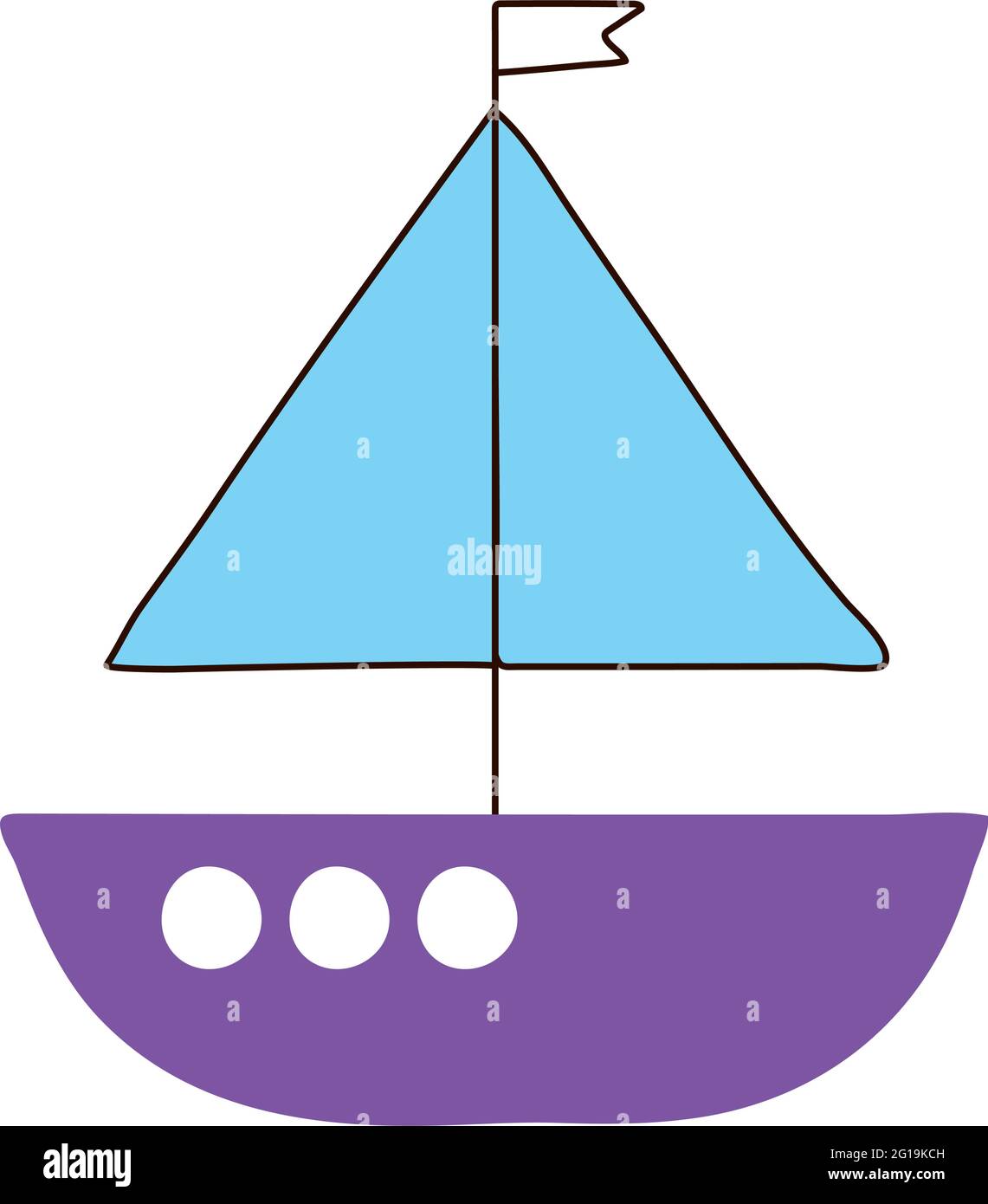 purple boat icon Stock Vector Image & Art - Alamy