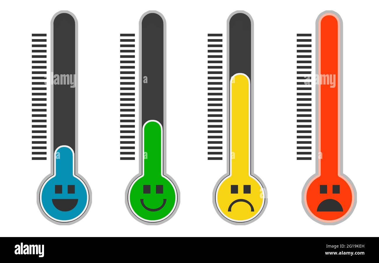 Mercury rising thermometer Cut Out Stock Images & Pictures - Alamy