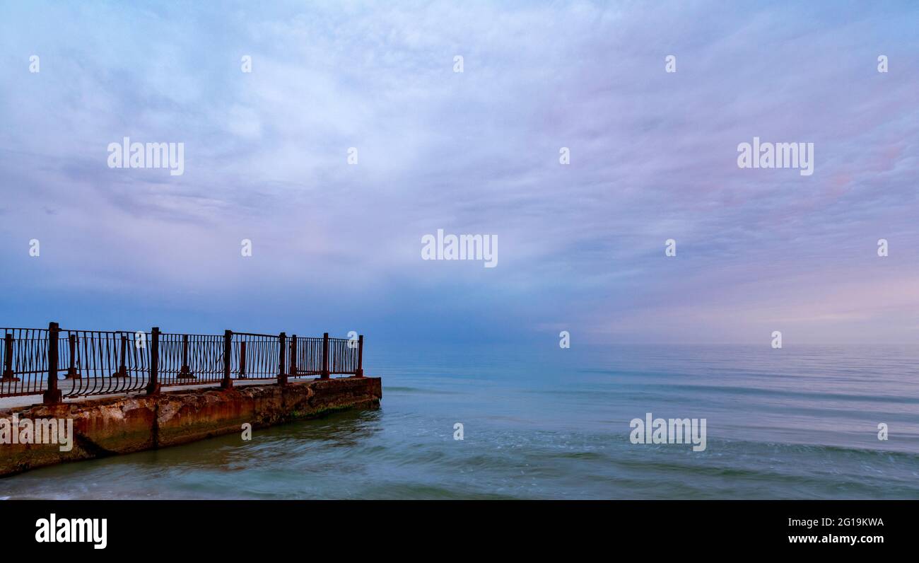 Natural beach stone pier hi-res stock photography and images - Alamy