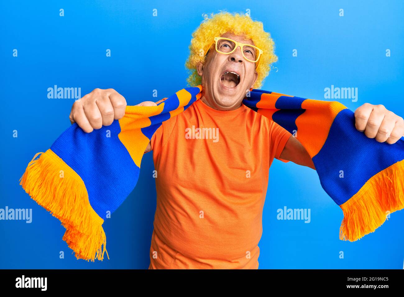 Elderly man hooligan hi-res stock photography and images - Alamy