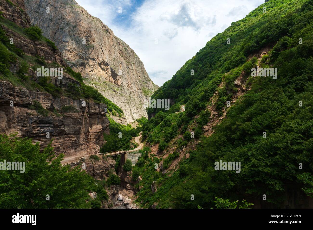 High rocky gorge above hi-res stock photography and images - Alamy