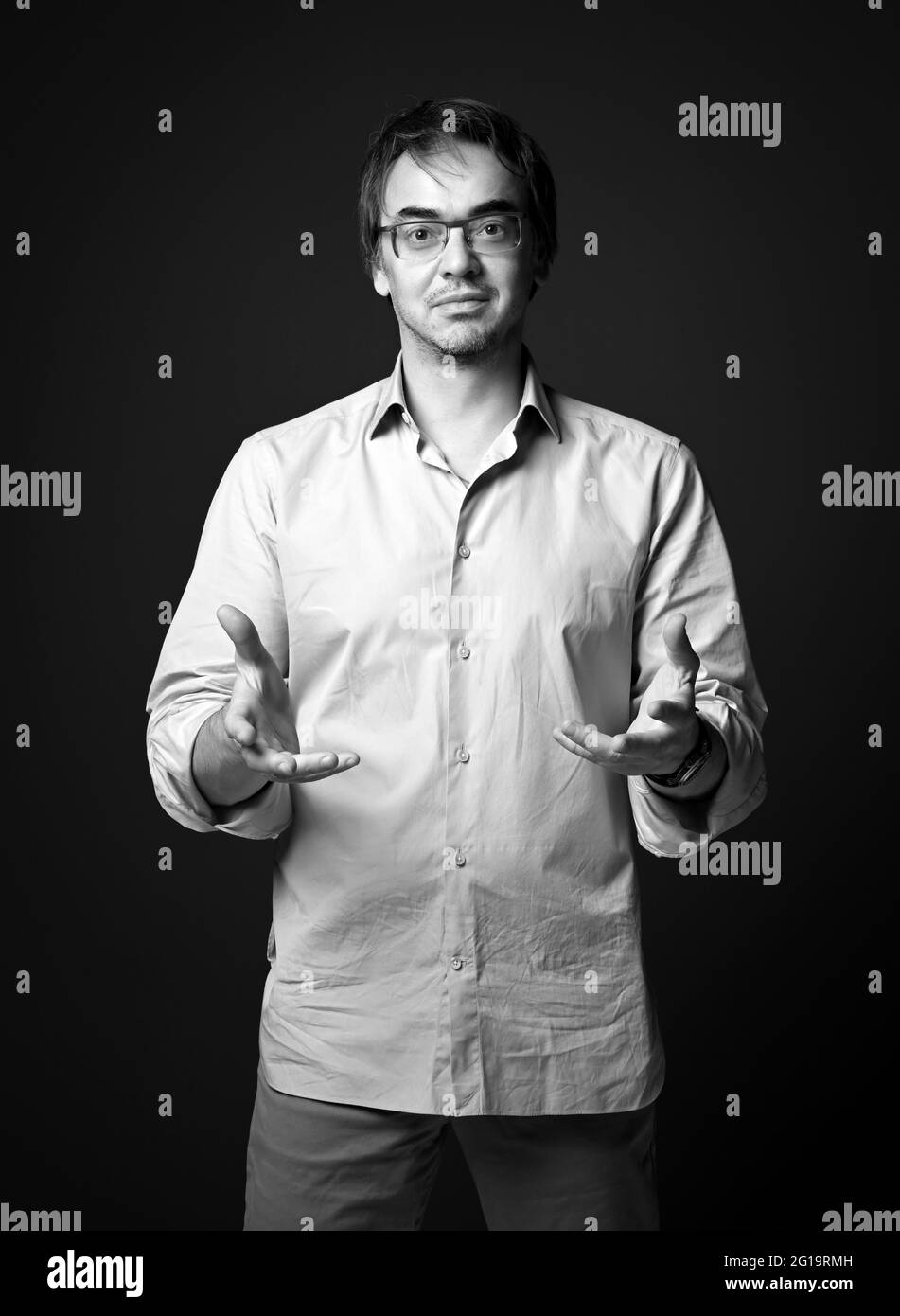 Person holding palms up hi-res stock photography and images - Alamy