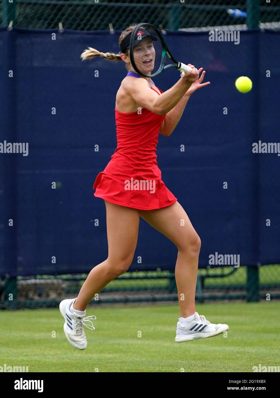 USA's Katie Volynets in action against Russia's Marina Melnikova during ...