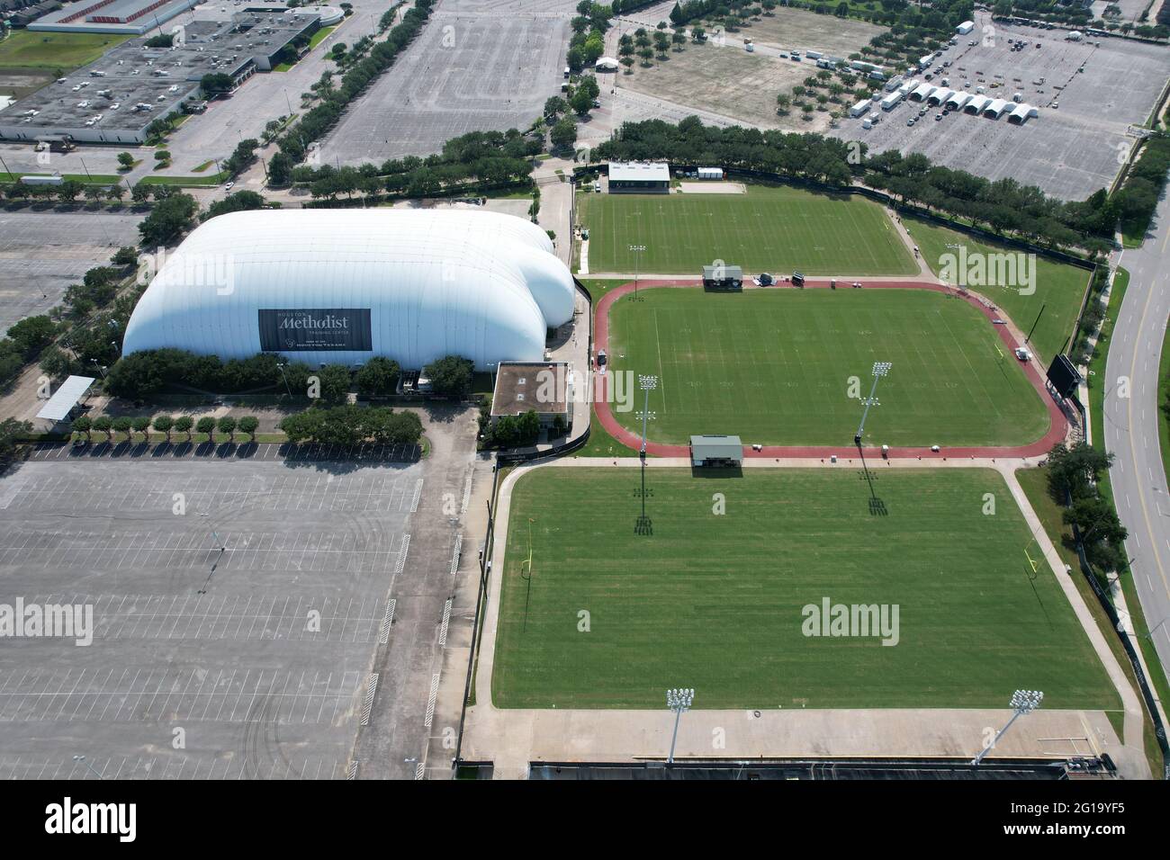 An aerial view of the Houston Methodist Training Center, Sunday, May 30 ...