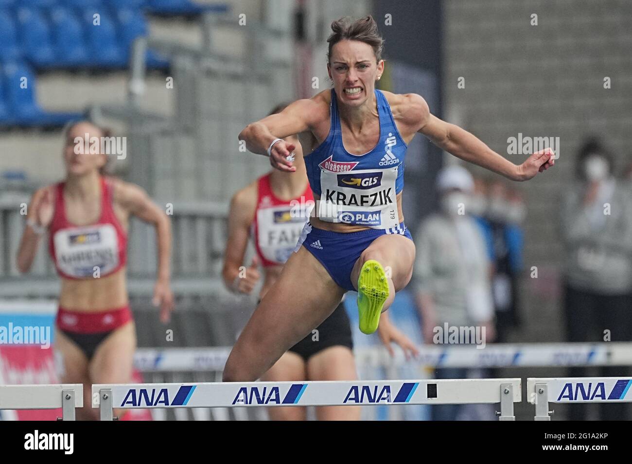 Brunswick, Germany. 06th June, 2021. Athletics: German Championships ...