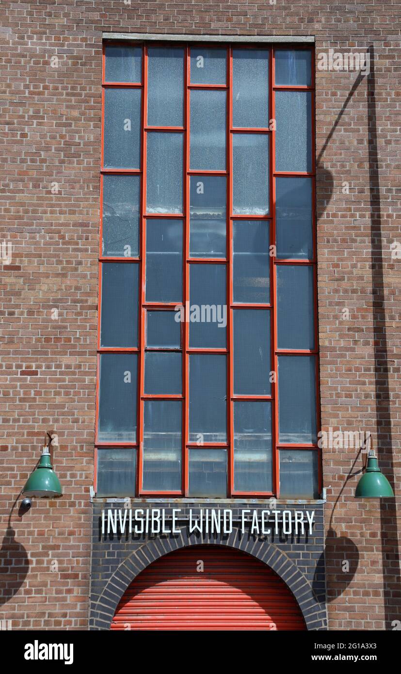 Invisible Wind Factory in Liverpool Stock Photo - Alamy