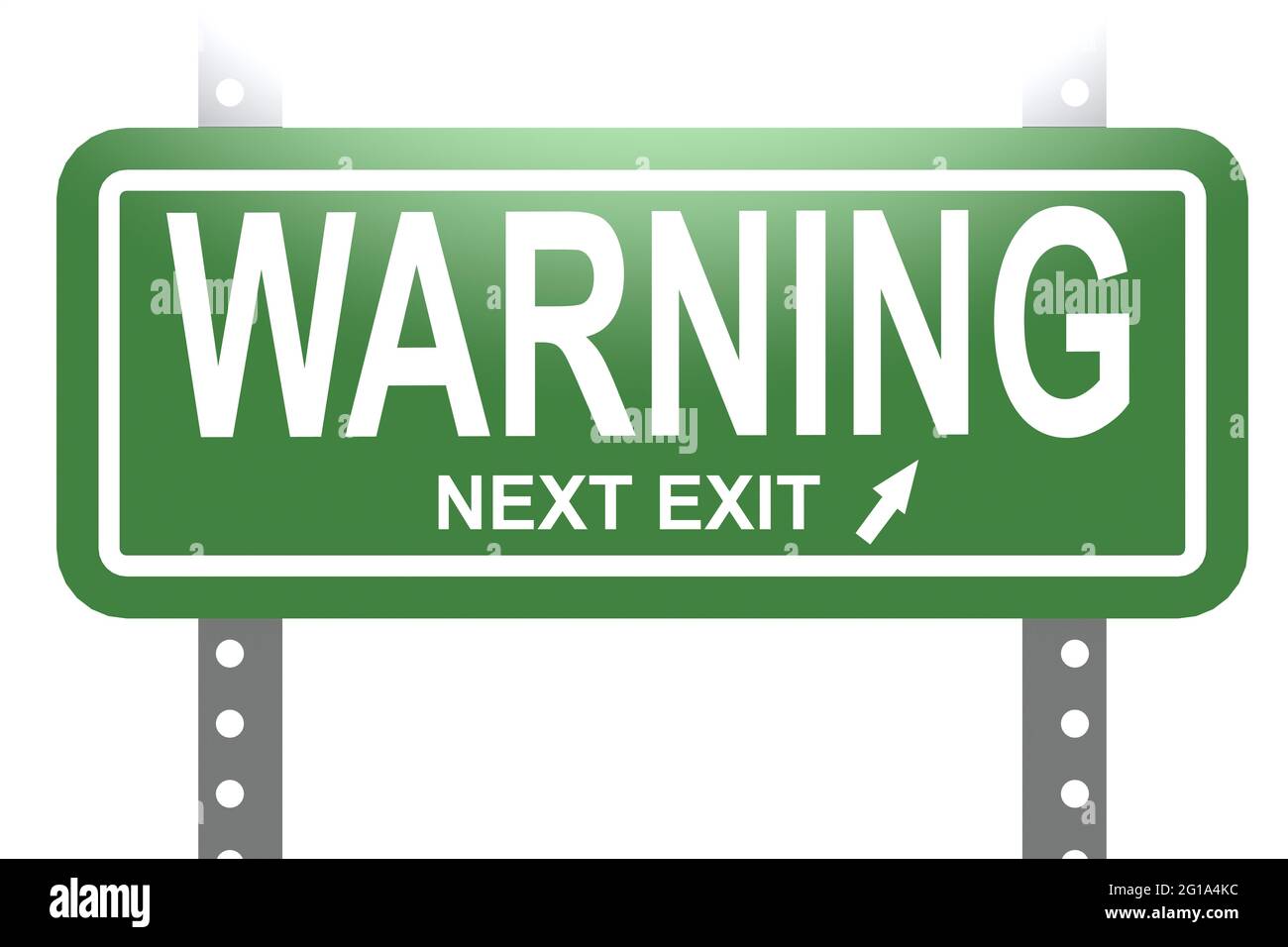 Warning word with green sign board isolated , 3D rendering Stock Photo ...