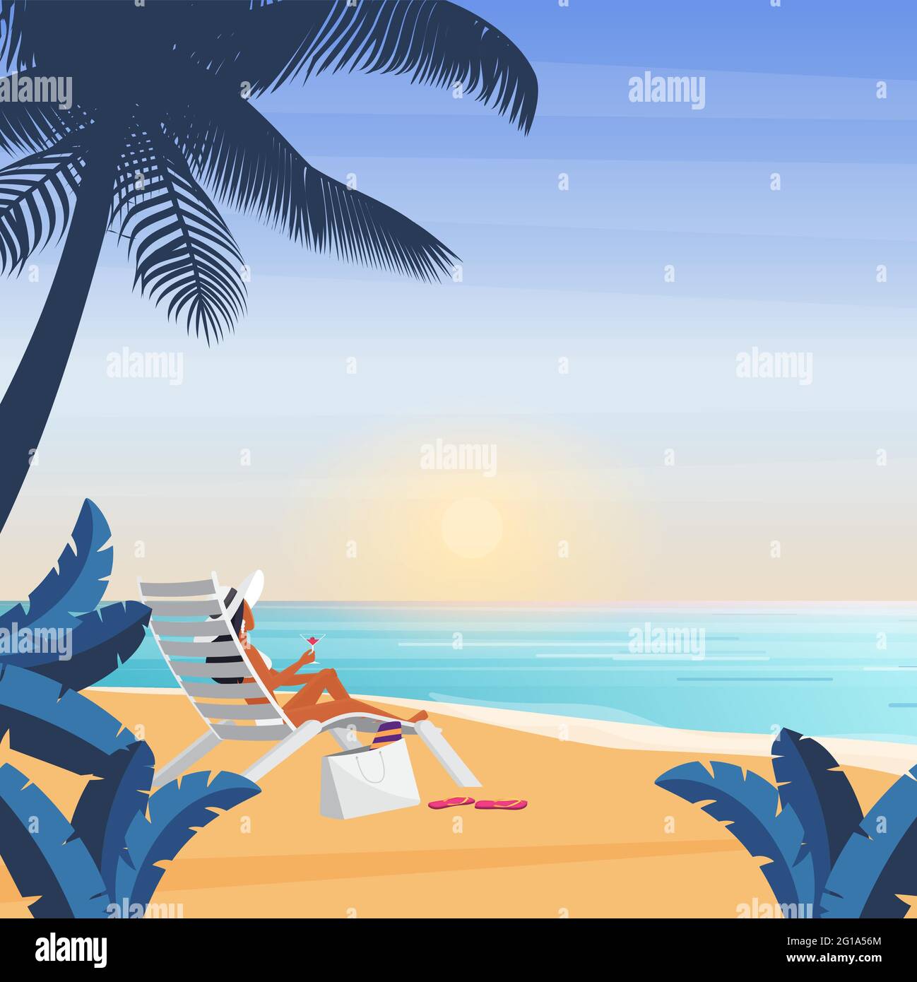 Bikini cartoon hi-res stock photography and images - Alamy