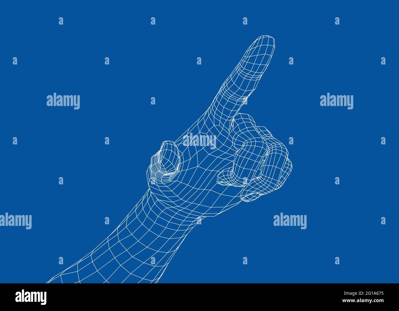 Human hand point with finger. Vector Stock Vector Image & Art - Alamy