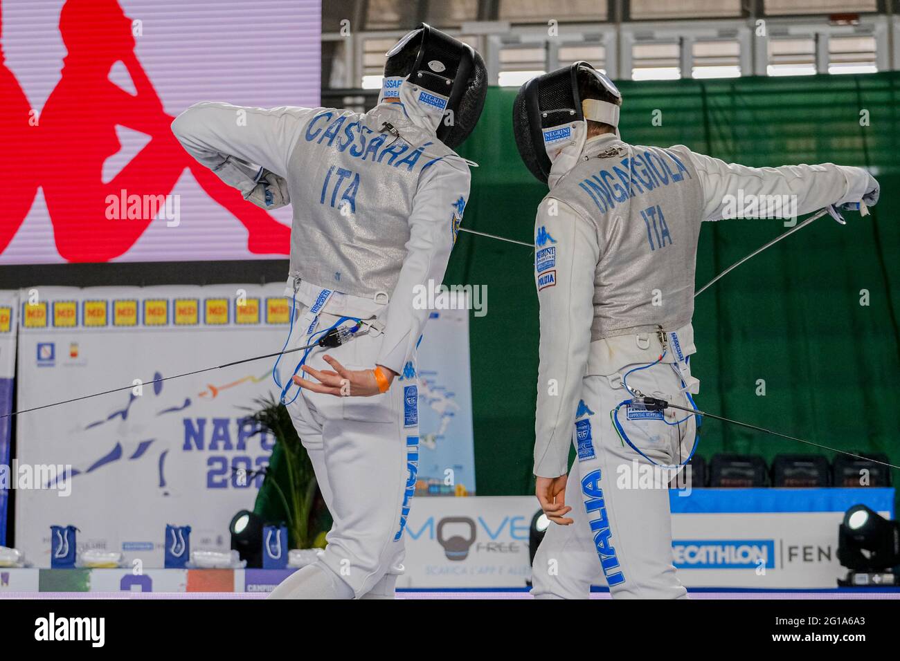 Final team foil fencing olympic hi-res stock photography and images - Alamy