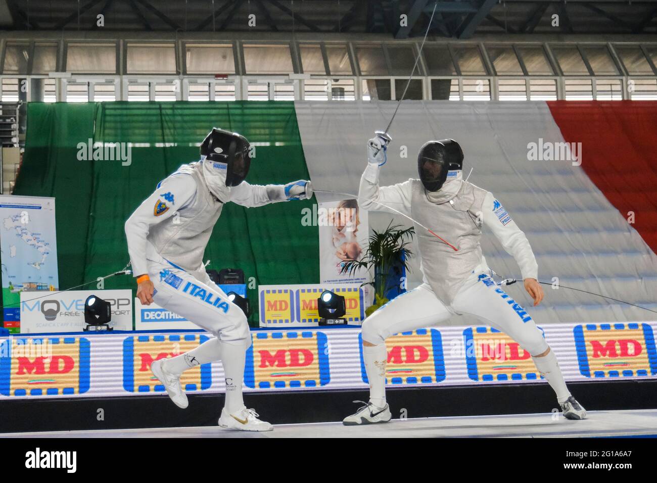 Final team foil fencing olympic hi-res stock photography and images - Alamy
