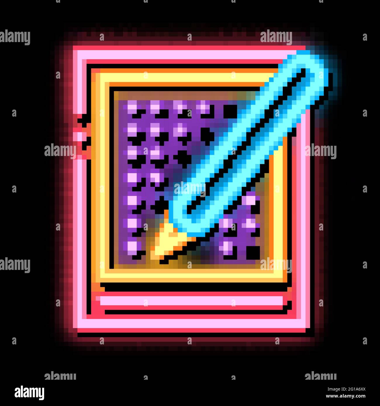 Lottery Leaf neon glow icon illustration Stock Vector Image & Art - Alamy