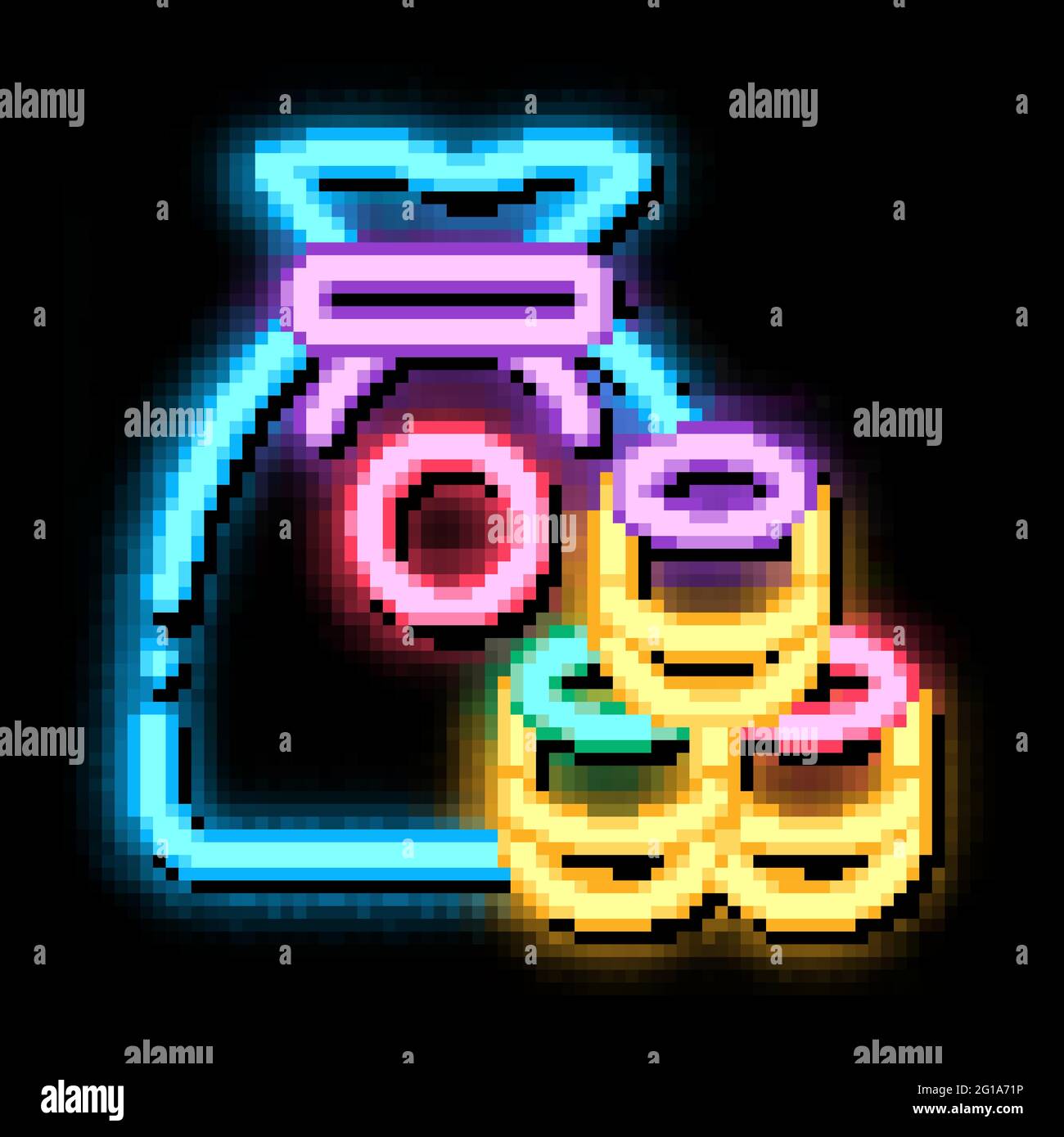 Lotto neon glow icon illustration Stock Vector Image & Art - Alamy