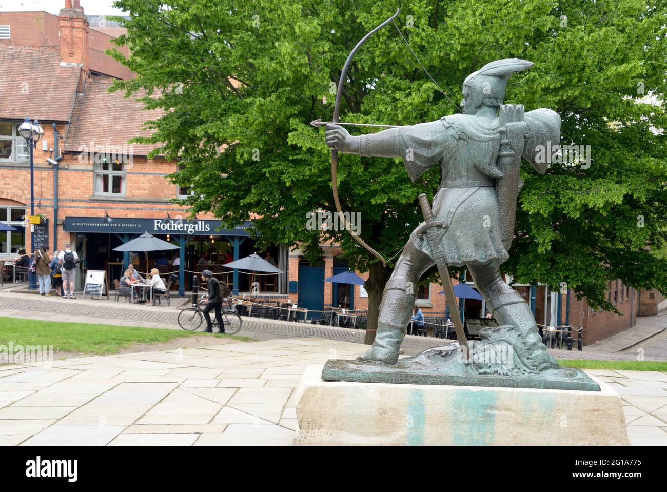 Robin hood nottingham castle hi-res stock photography and images - Alamy