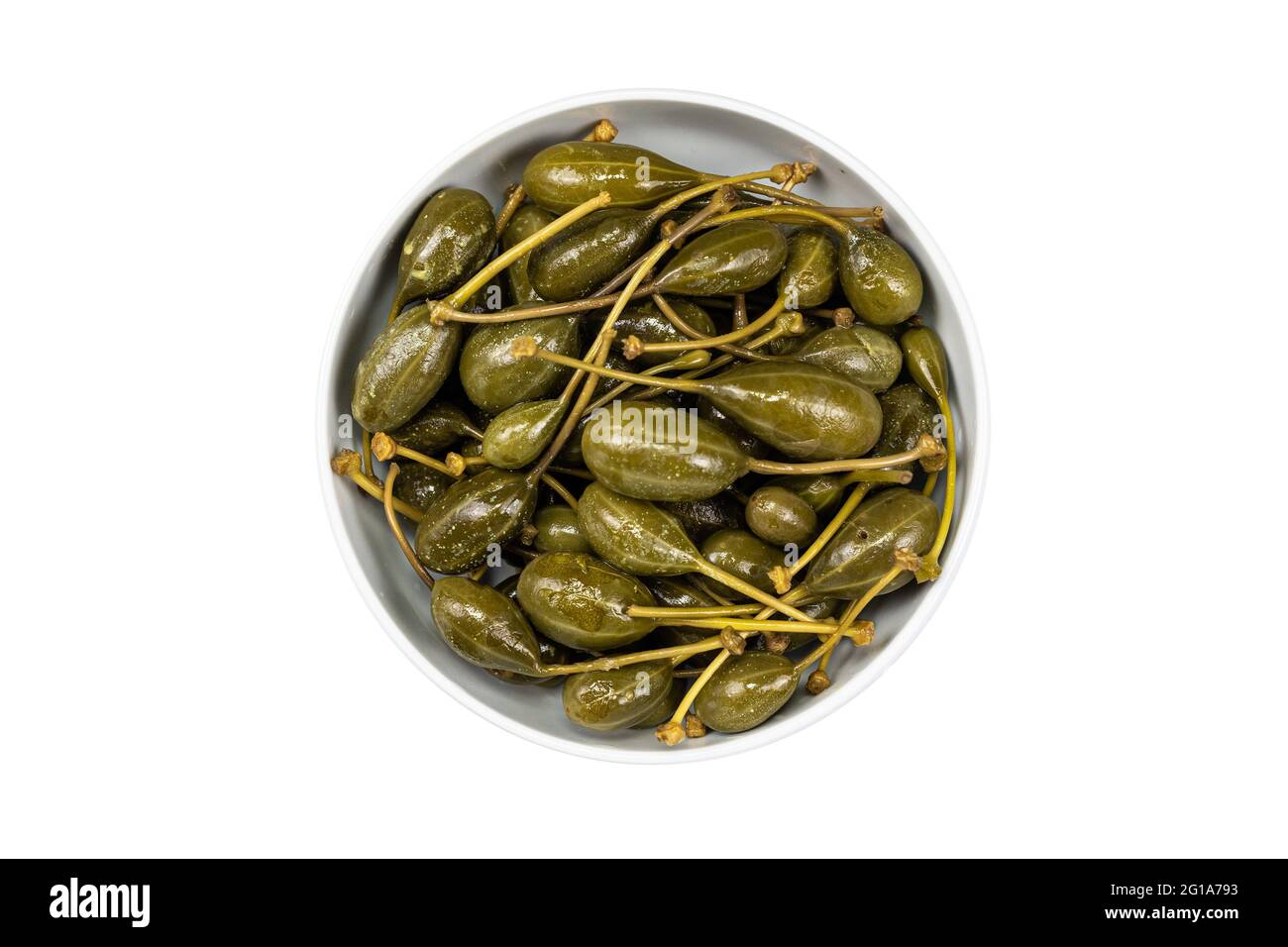 pickled marinated capers berry isolated on white background Stock Photo ...