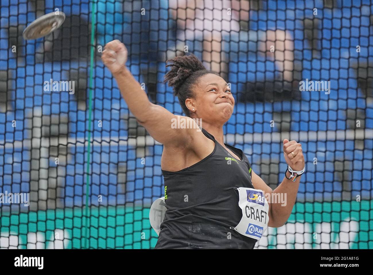 Brunswick, Germany. 06th June, 2021. Athletics: German championship ...