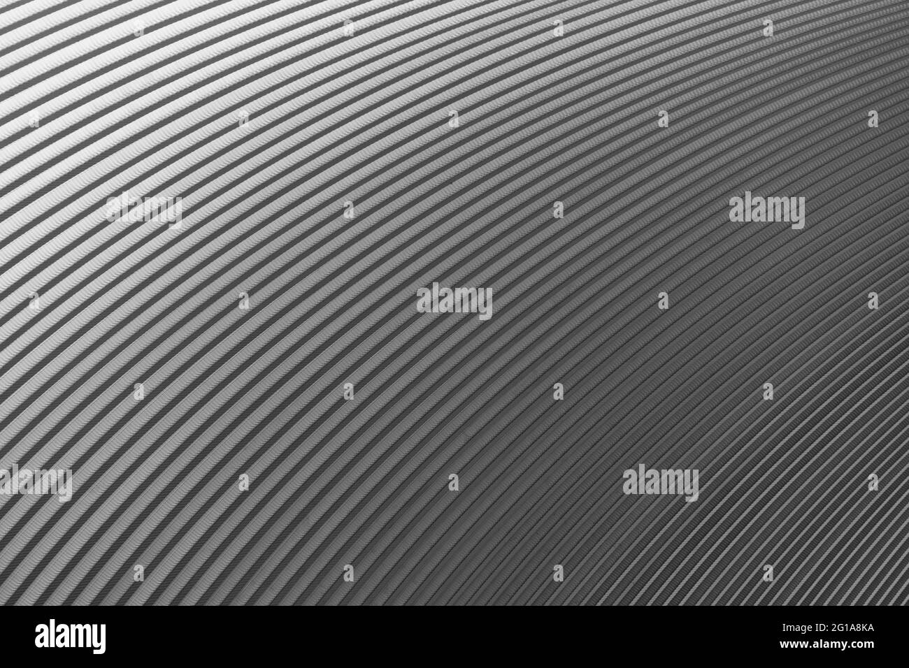 contemporary grey metal curve line architecture on white background ...