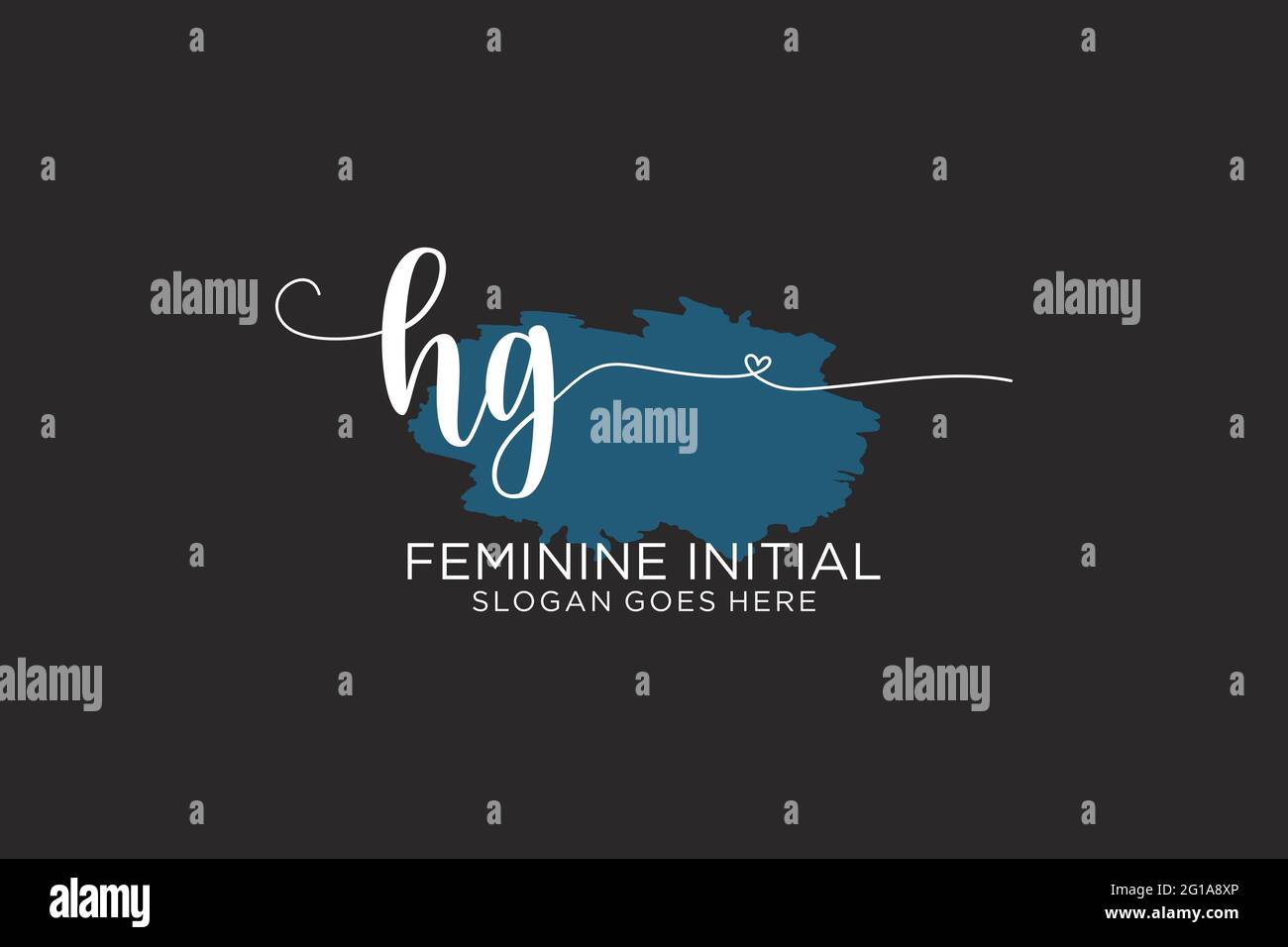 Hg initials logo hi-res stock photography and images - Alamy