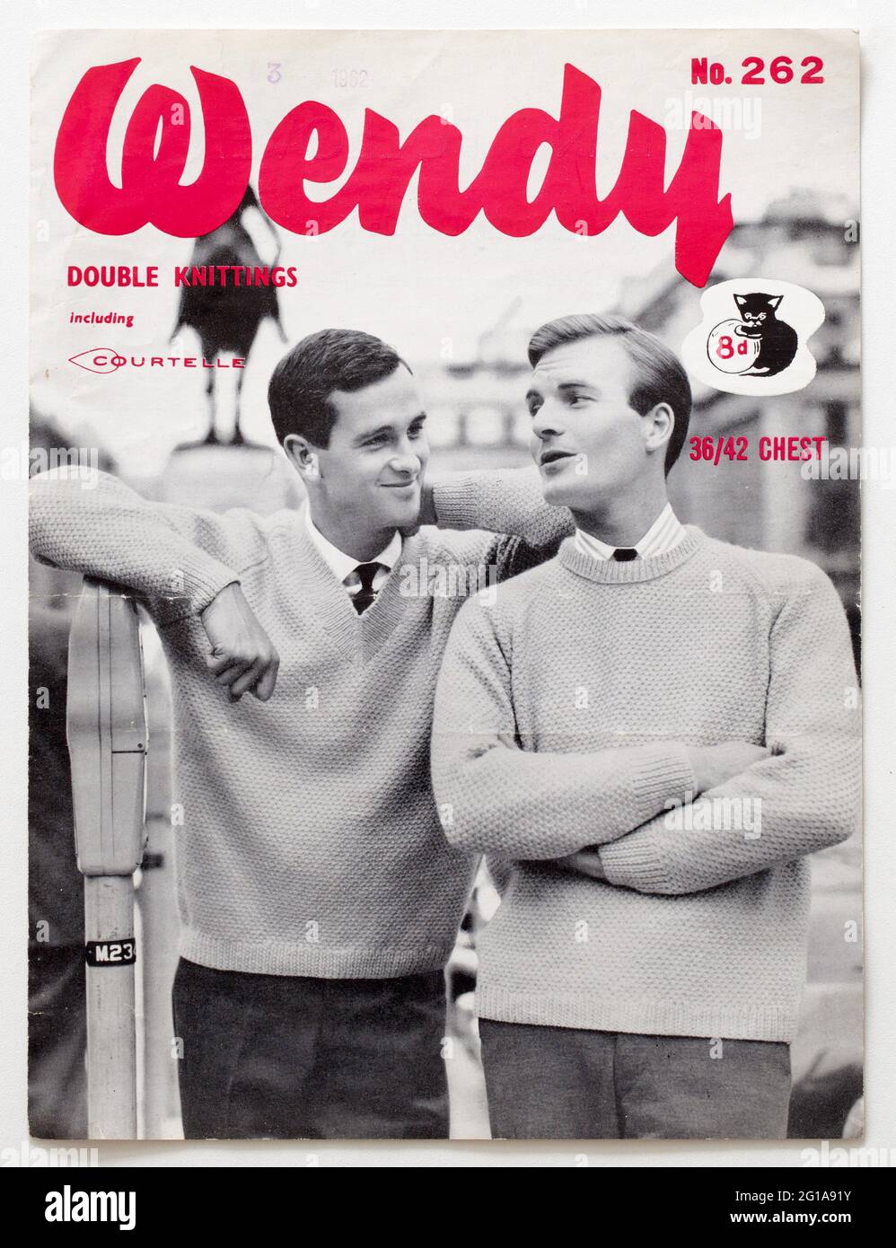 Vintage Wendy Knitting Pattern Brochures Stock Photo - Alamy