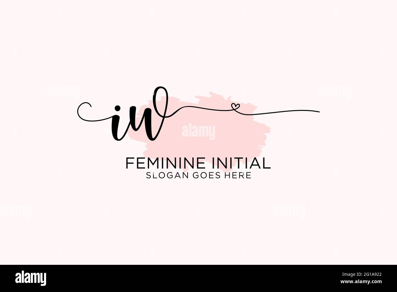 Iw initials logo hi-res stock photography and images - Alamy