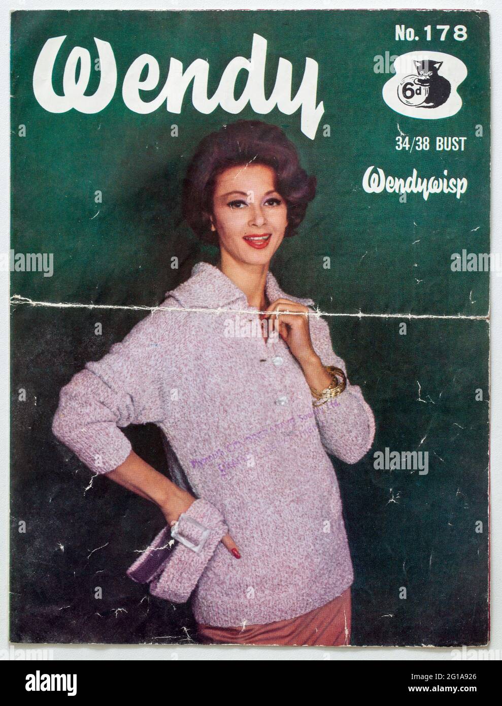 Vintage Wendy Knitting Pattern Brochures Stock Photo - Alamy