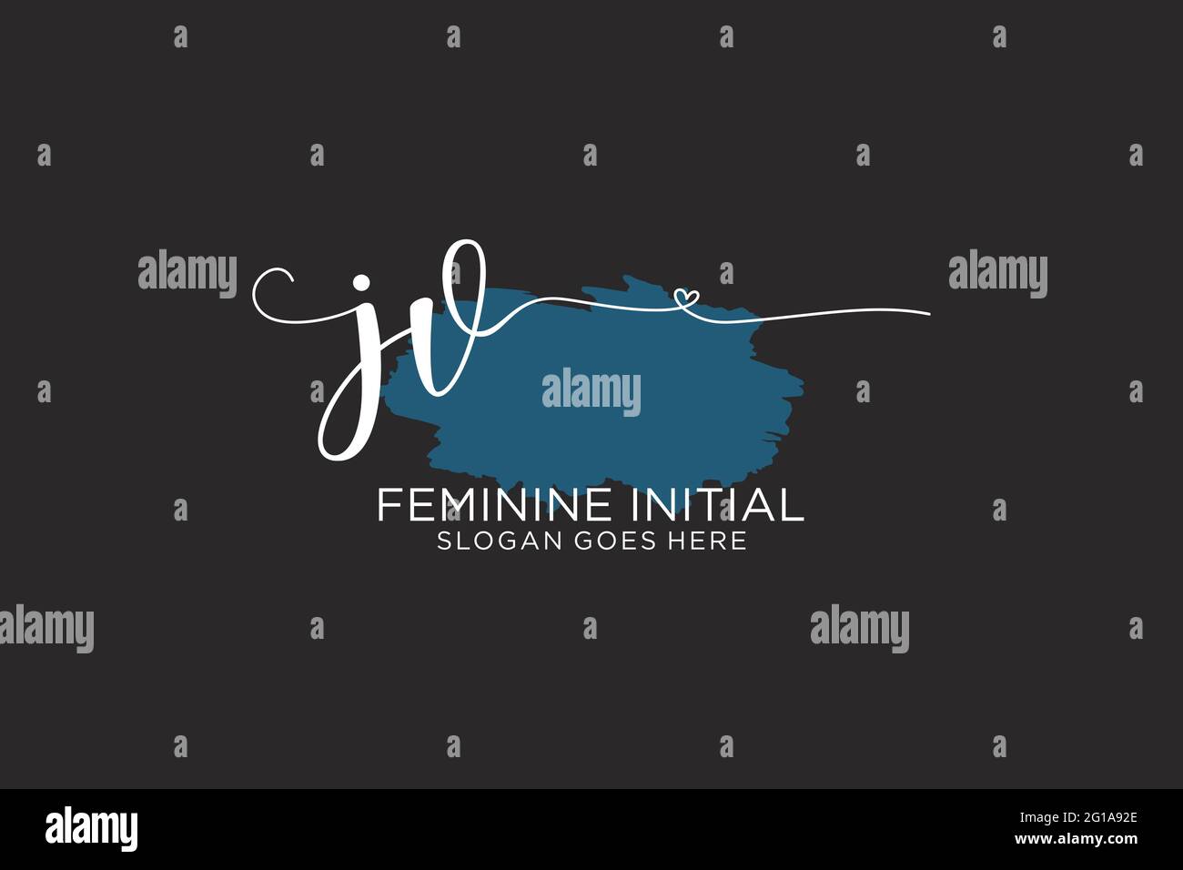 Jv initials logo hi-res stock photography and images - Alamy