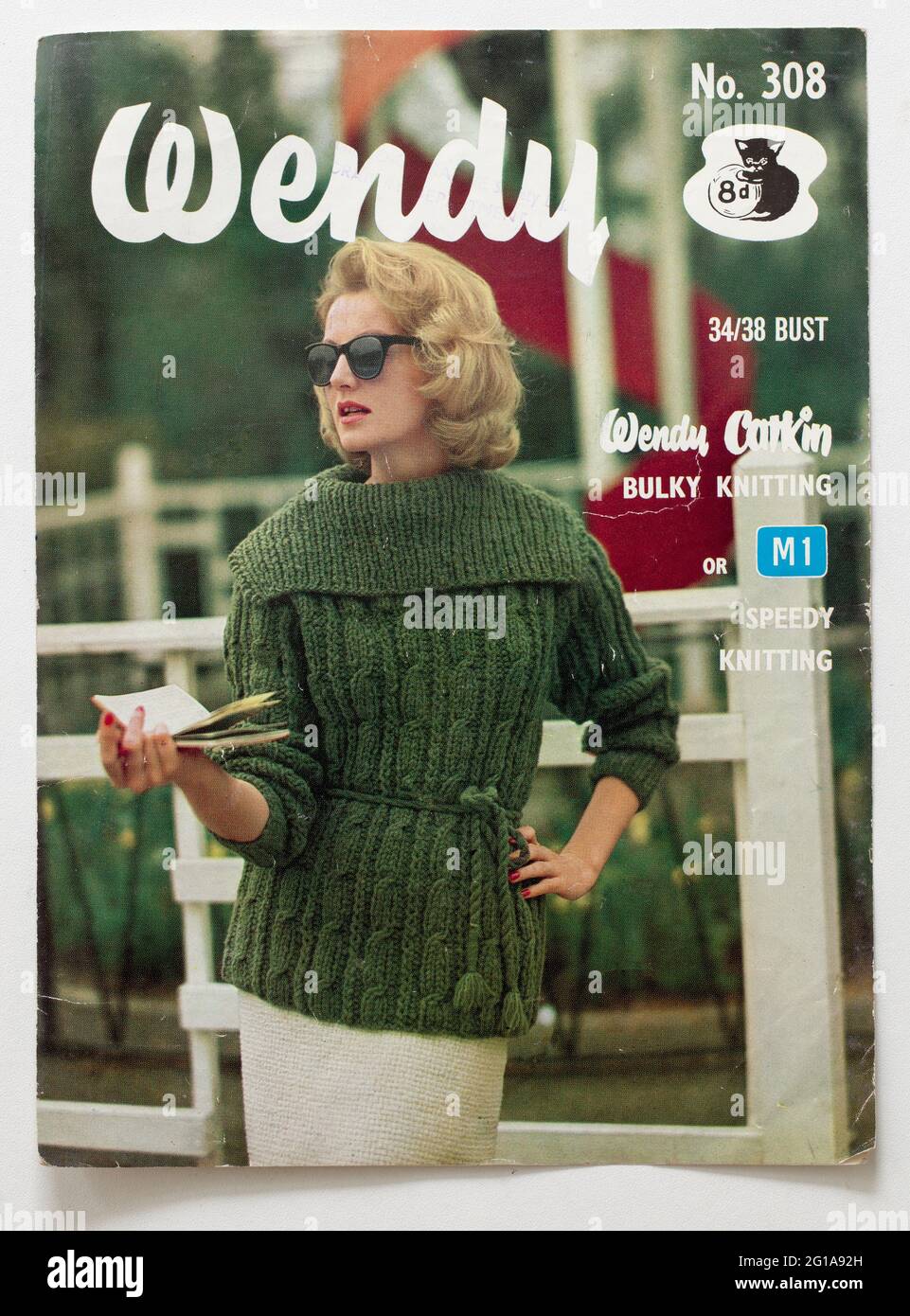 Vintage Wendy Knitting Pattern Brochures Stock Photo - Alamy