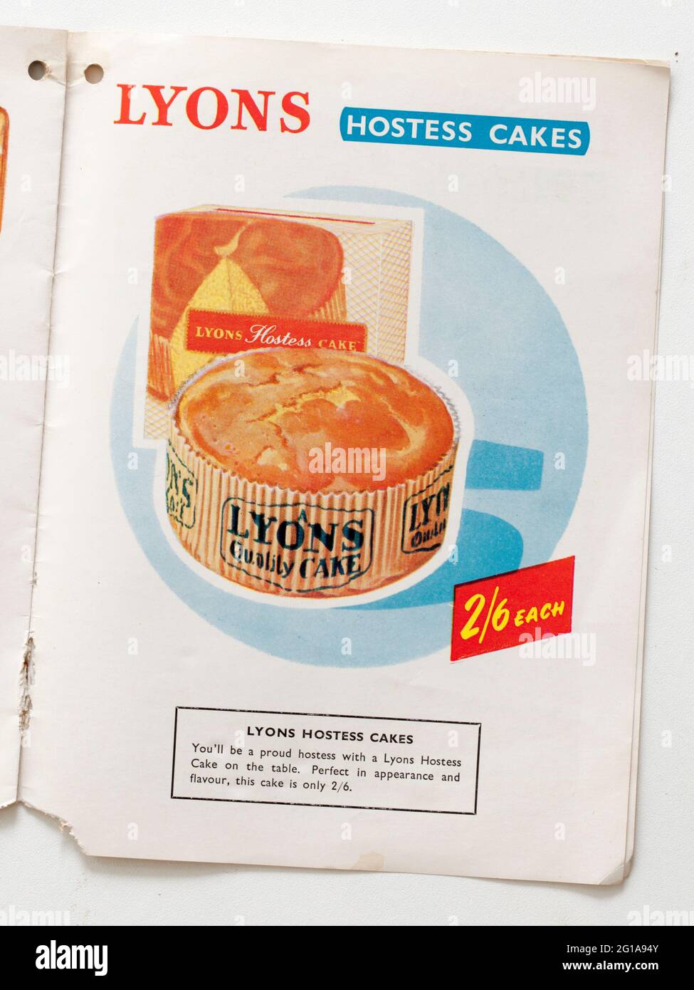 Vintage Lyons Cookery Booklet Stock Photo - Alamy