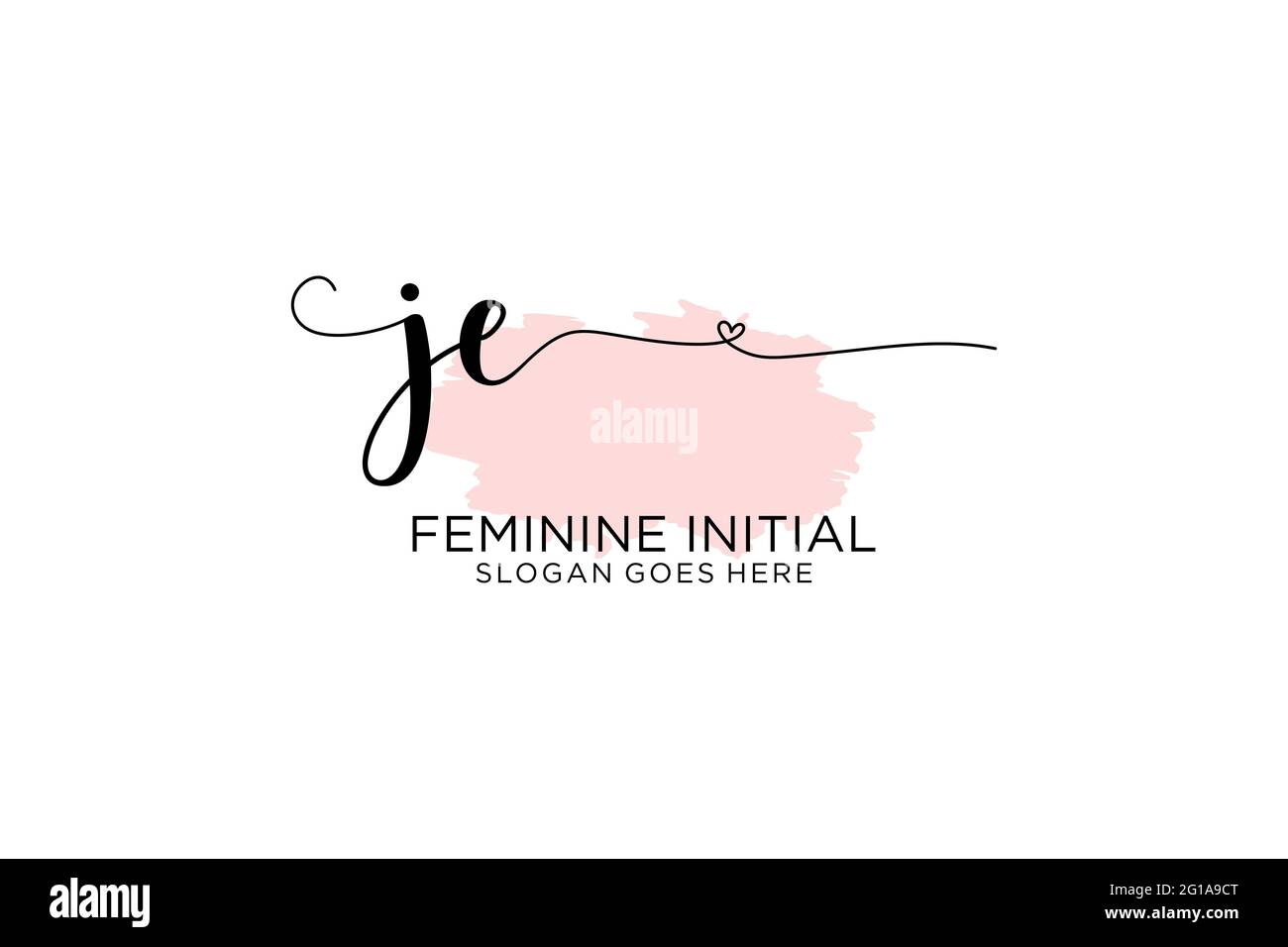 Je initials logo hi-res stock photography and images - Alamy