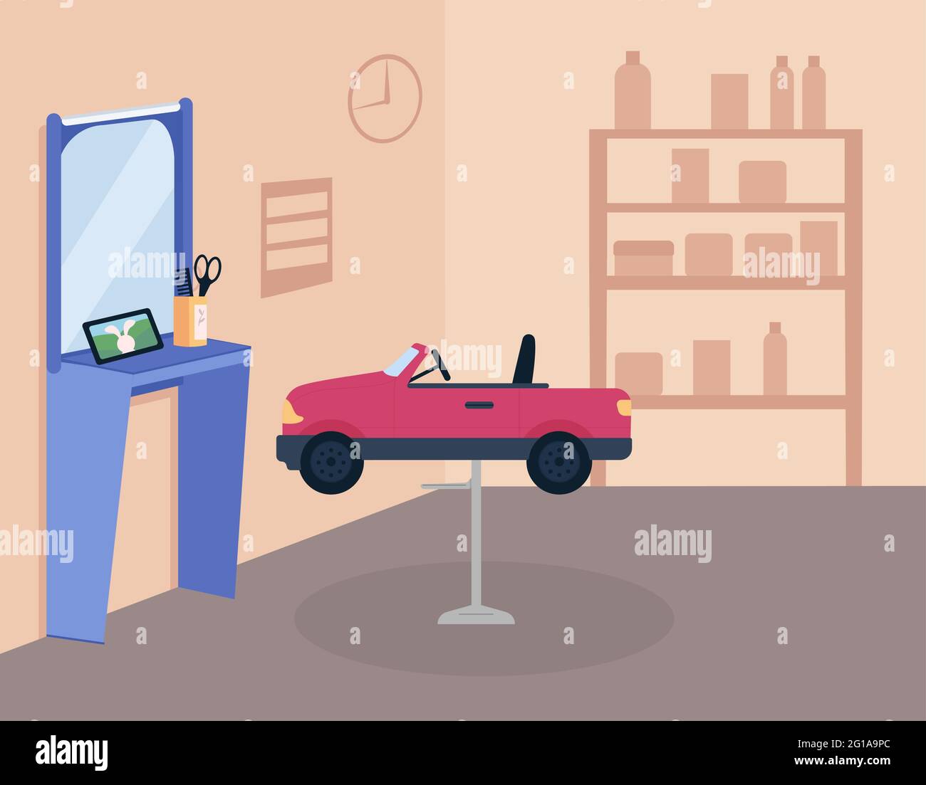 Car salon nobody Stock Vector Images - Alamy