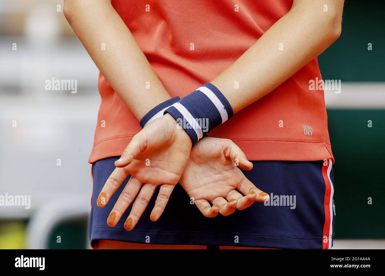 Illustration clay during the Roland-Garros 2021, Grand Slam tennis ...