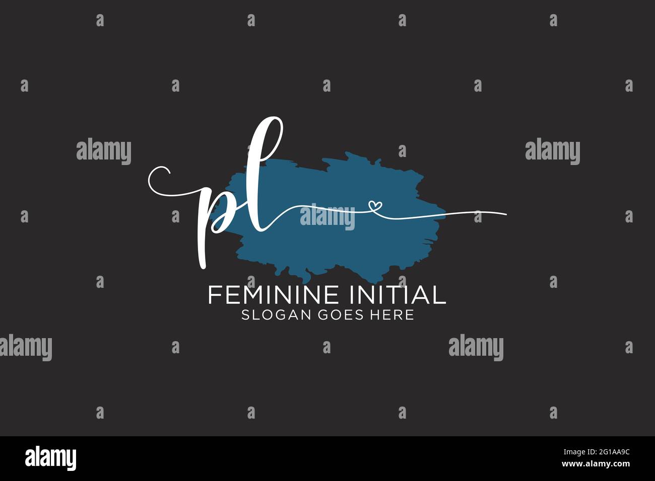 Pl initials logo hi-res stock photography and images - Alamy