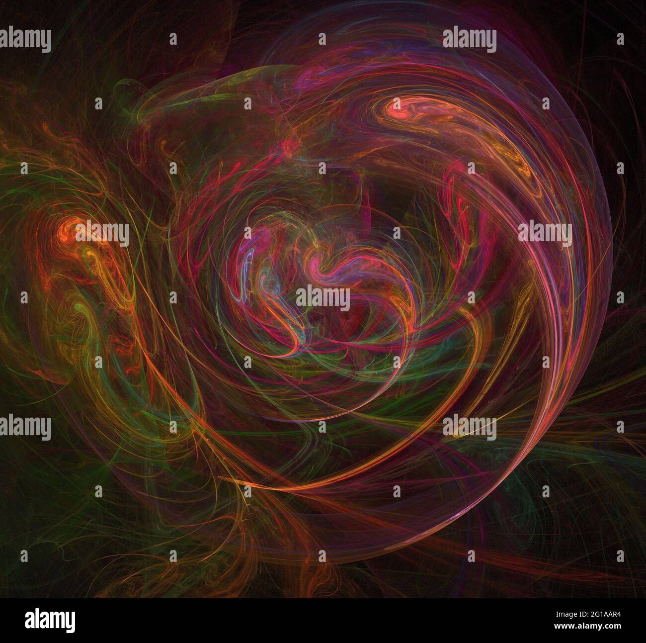 image of one Illustration of digital fractal Stock Photo - Alamy