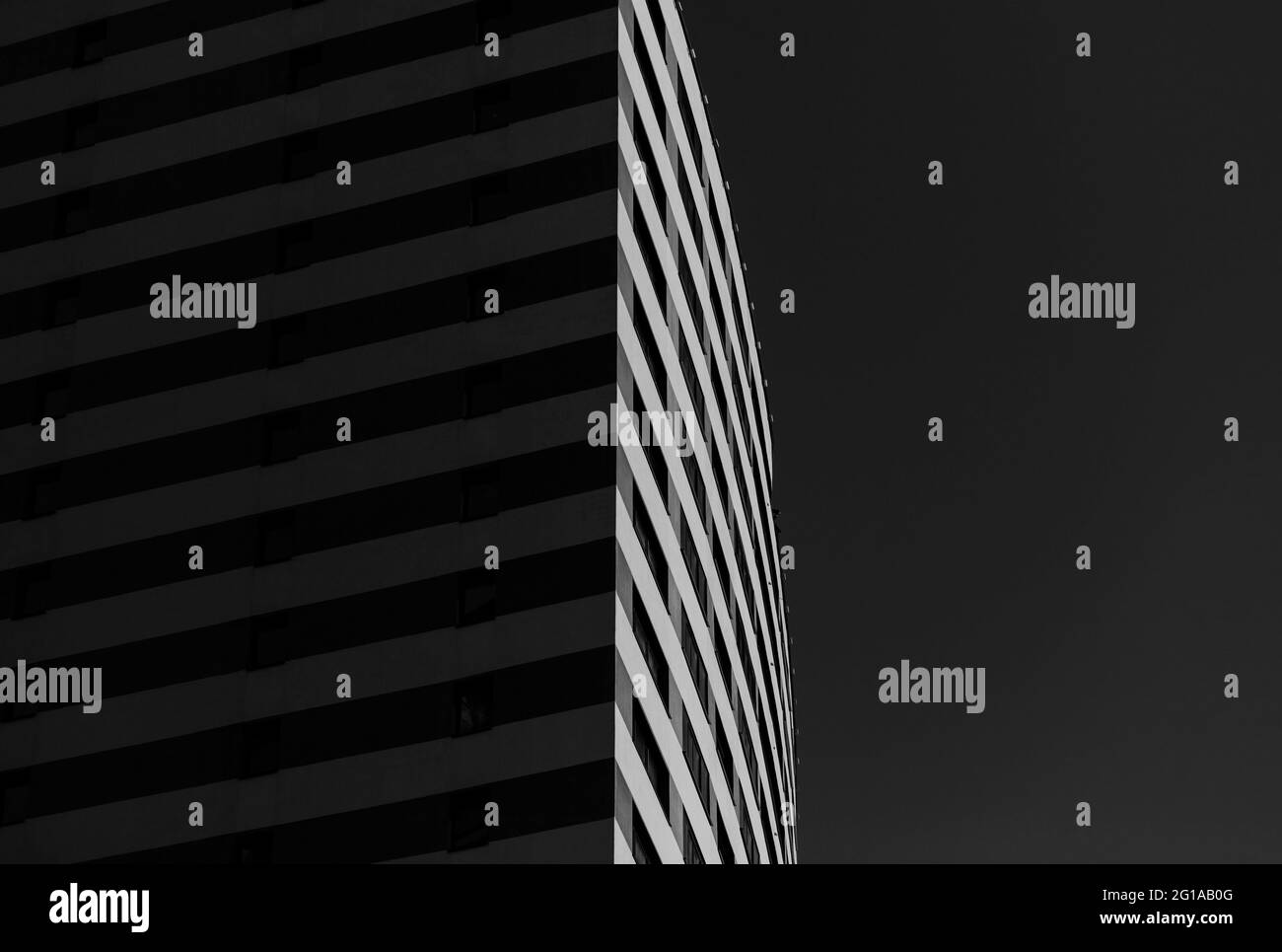 Urban Geometry. Modern architecture black and white. Contrast ...