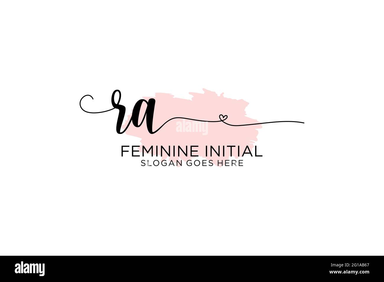 SA beauty monogram and elegant logo design handwriting logo of initial ...