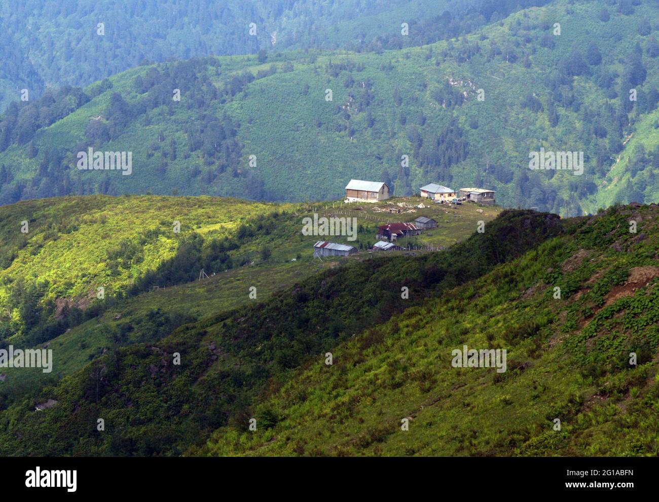 Spectacular drone shot of high resolution high mountain landscapes from ...
