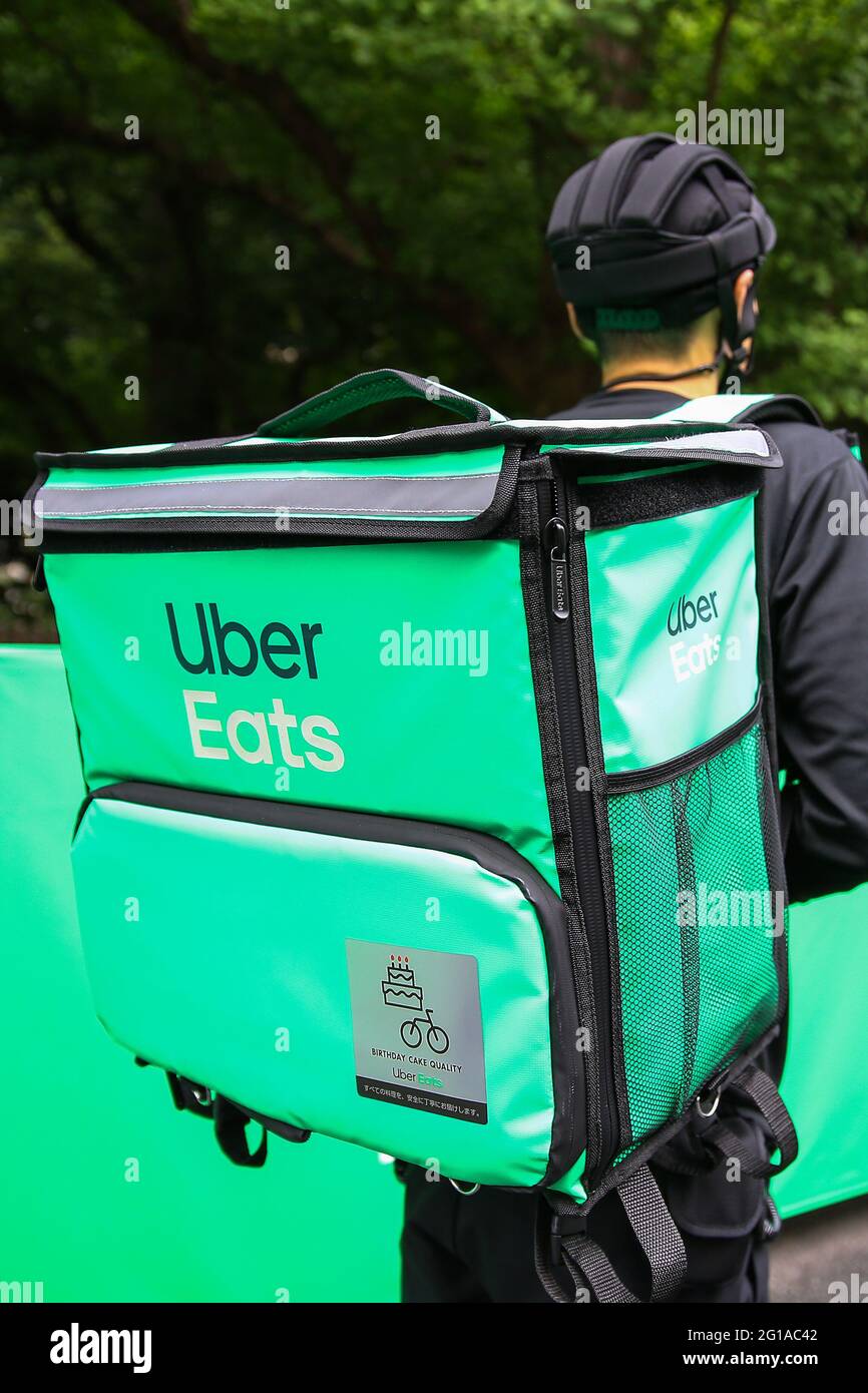 Tokyo, Japan. 06th June, 2021. Uber Eats Japan and the Japan Cycling ...