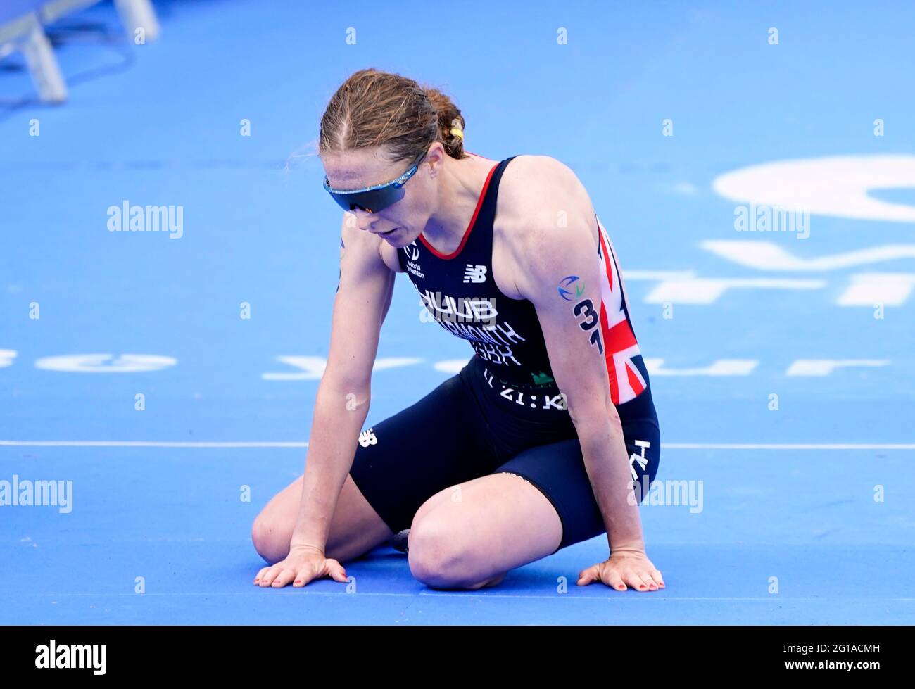 Great Britain's Jessica Learmonth reacts after finishing second in The ...