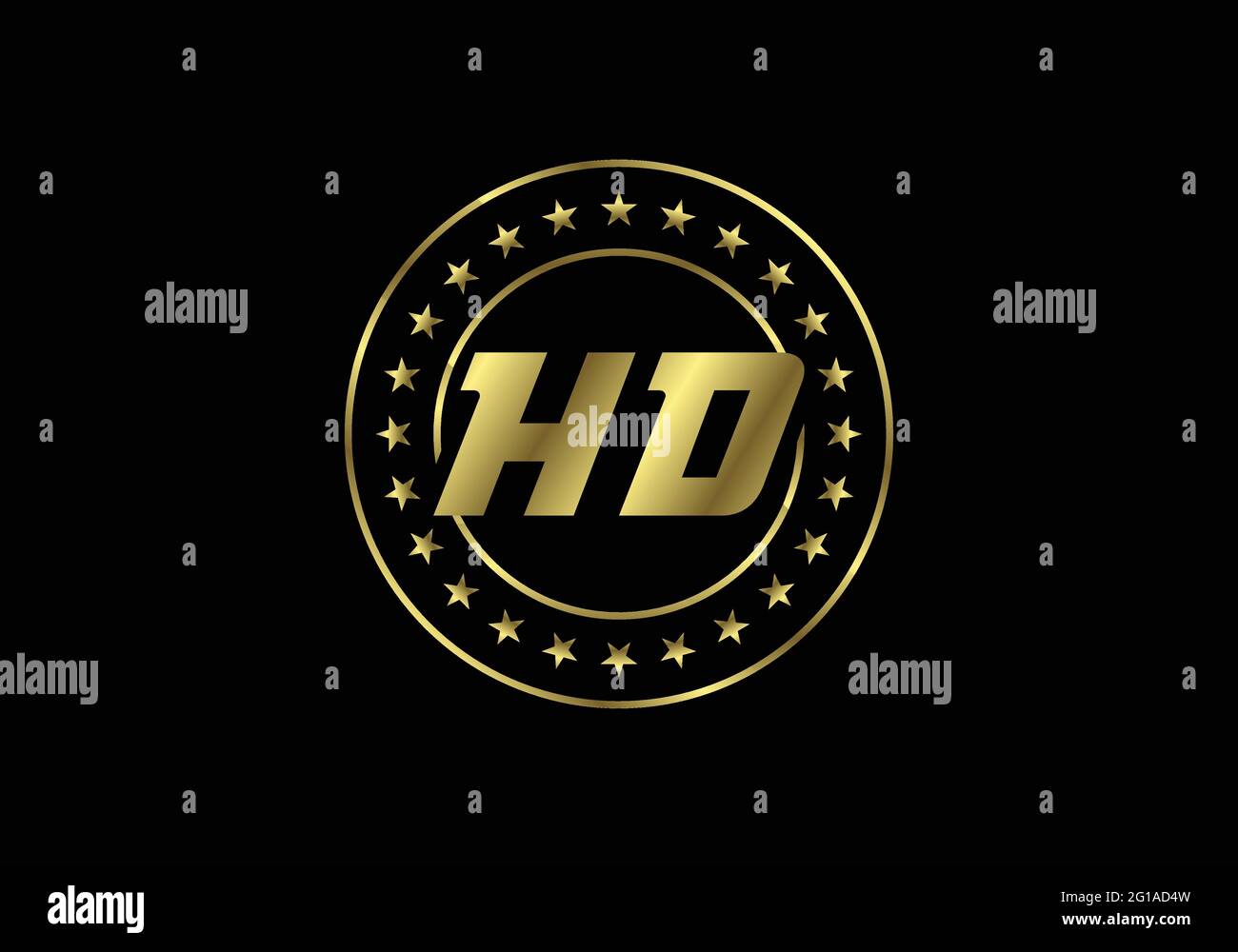 Golden HD Video Resolution Icon Logo, High Definition TV / Game Screen ...