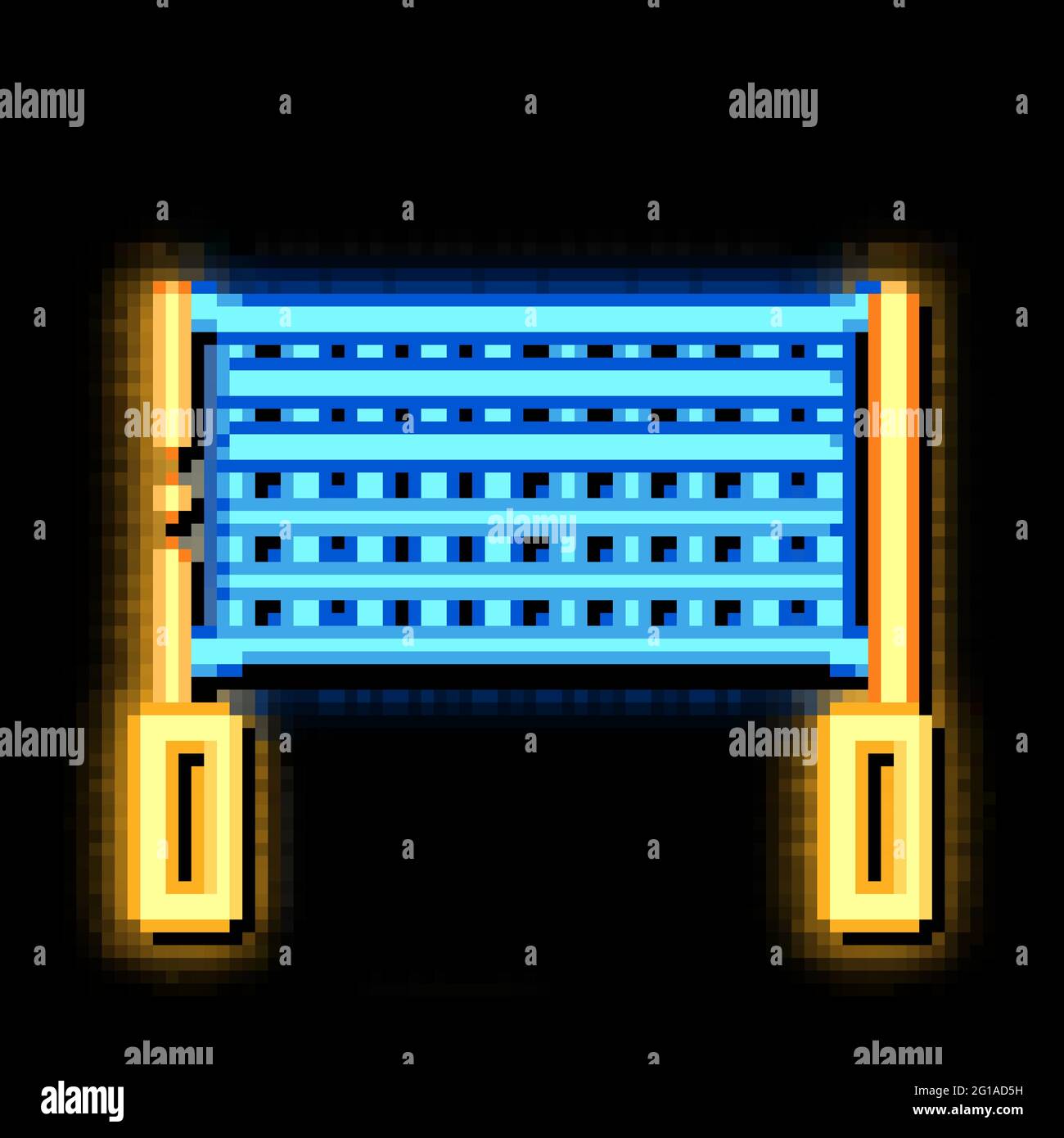 Volleyball Net neon glow icon illustration Stock Vector Image & Art - Alamy
