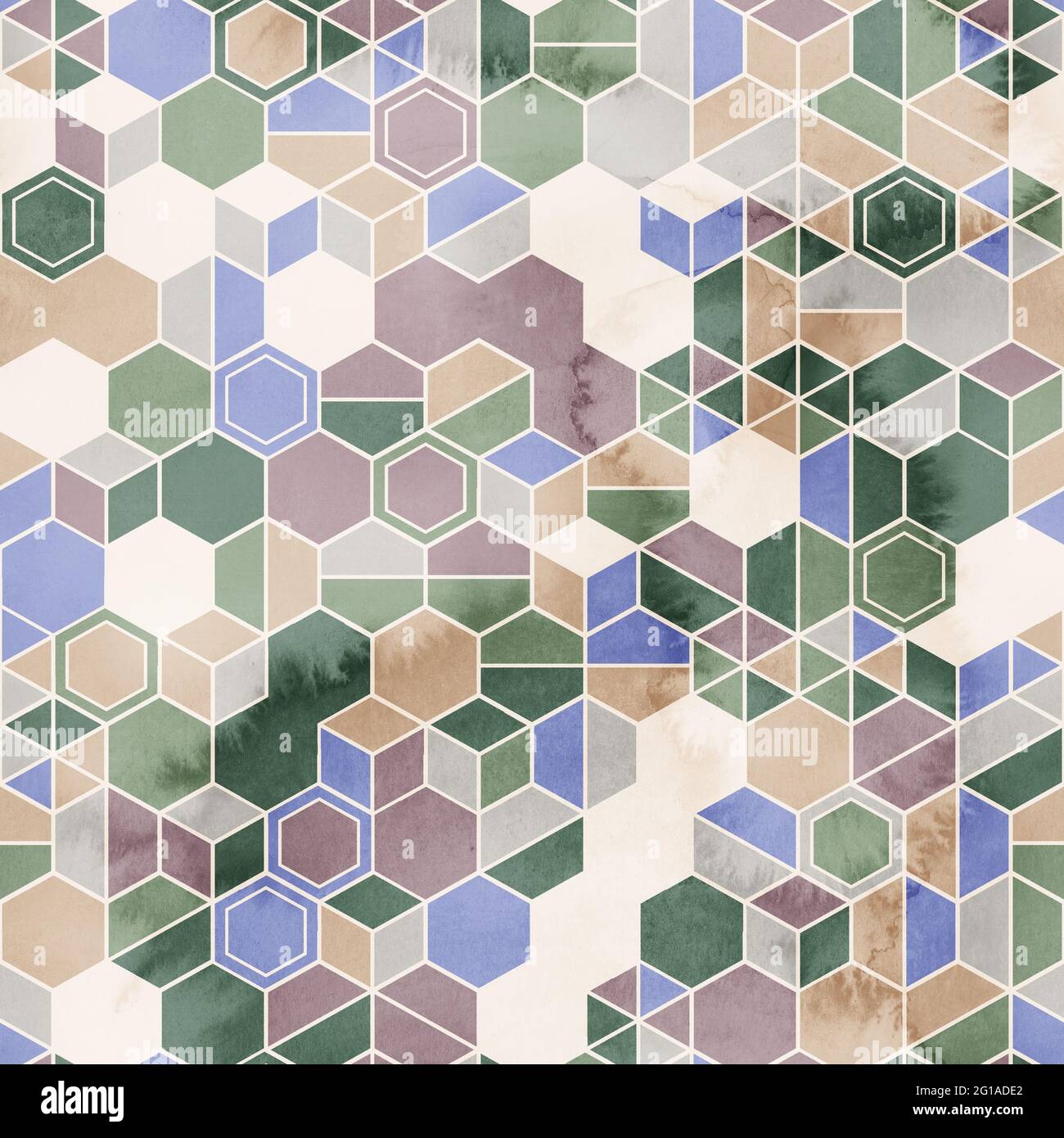 Repetitive pattern of hexagons in vibrant colors hi-res stock ...