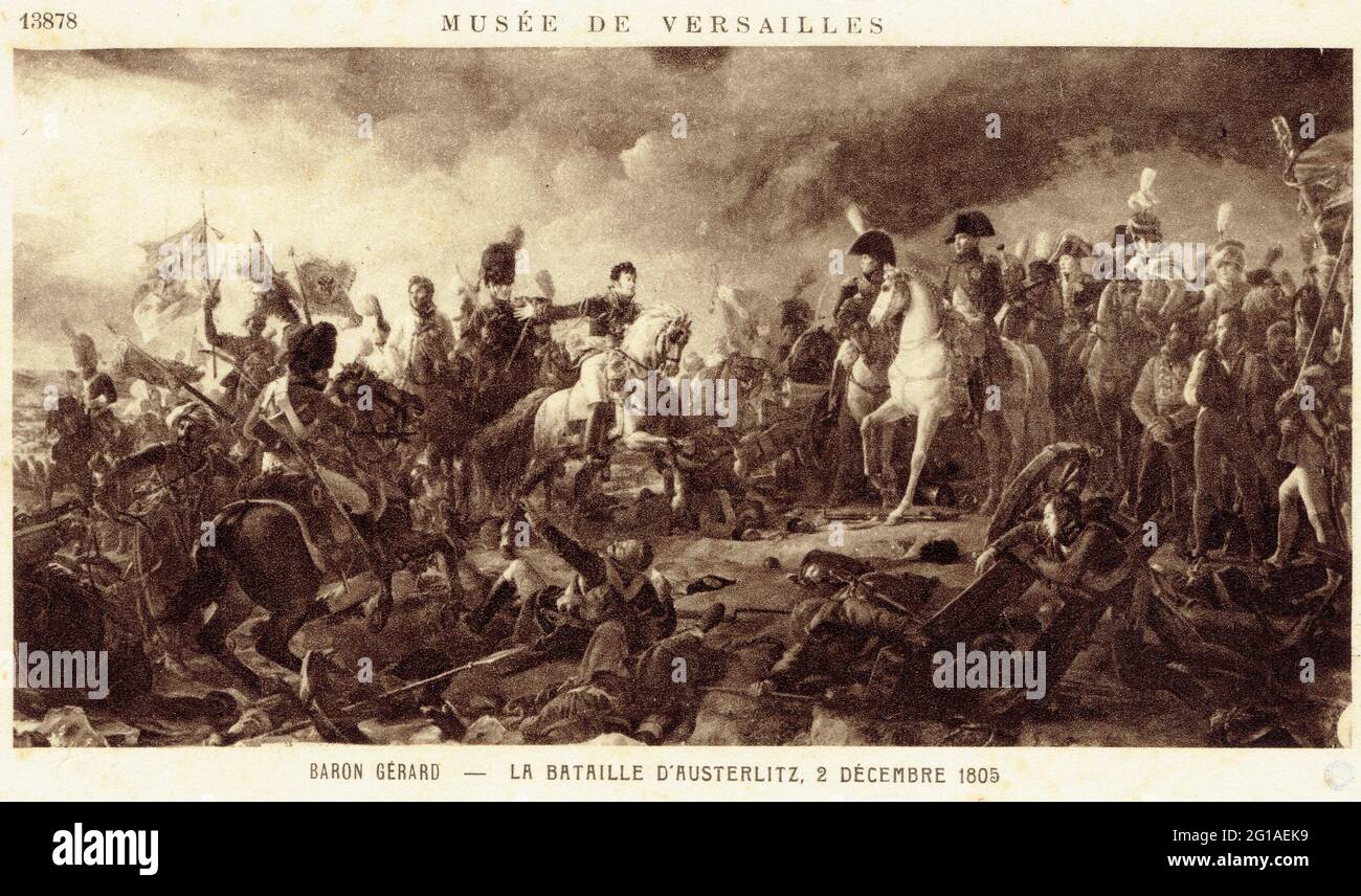 2 décembre 1805 bataille d'Austerlitz par Gérard Stock Photo - Alamy