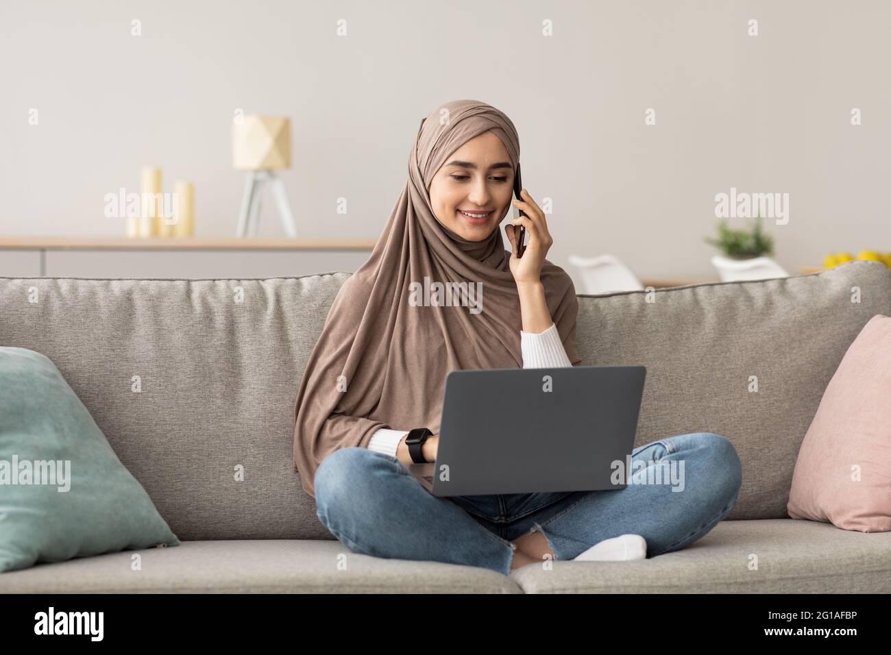 Modern online work remote, be safety and new normal during covid-19 ...